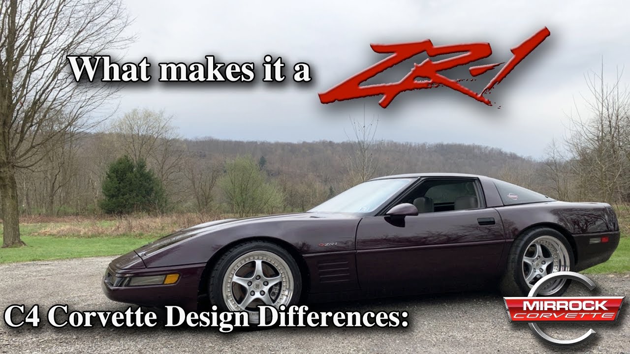 What makes it a ZR-1, C4 Corvette Design Differences - YouTube