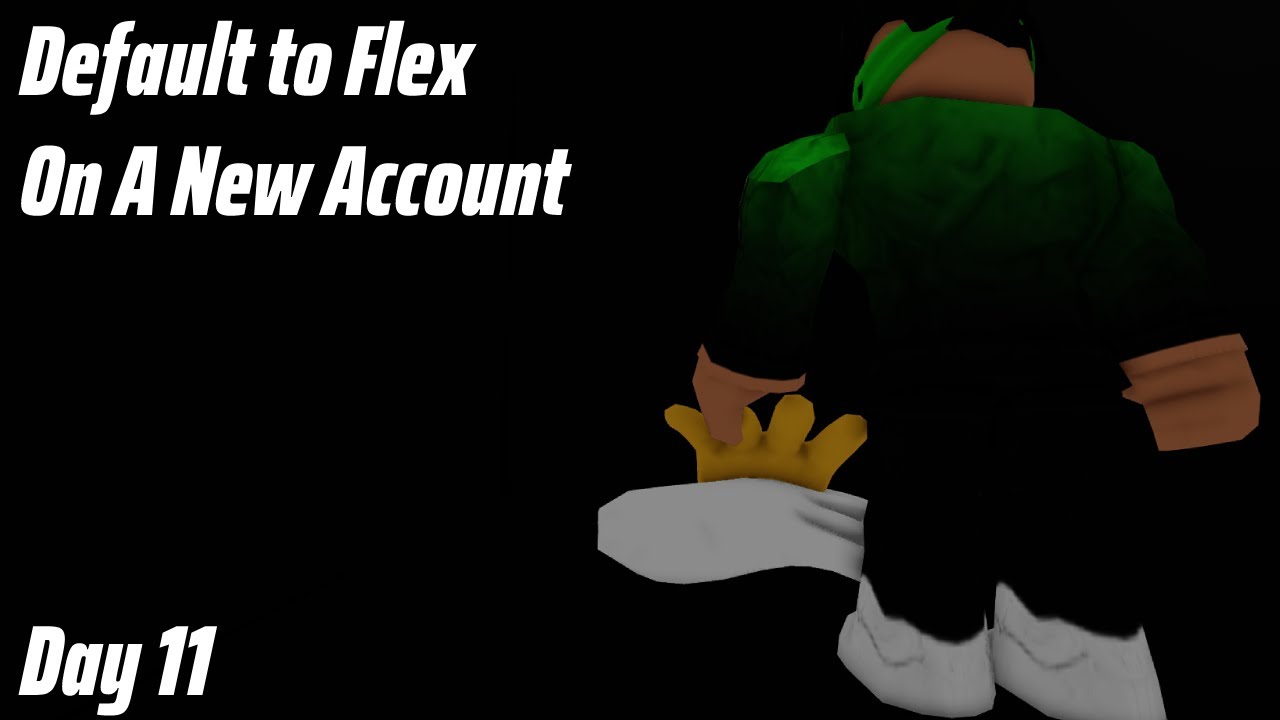 FIRST EVER DEFAULT TO FLEX ON A NEW ACCOUNT DAY 11 [Roblox Slap Battles ...