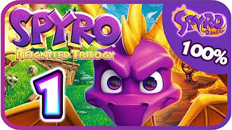 Spyro Reignited Trilogy Walkthrough 100% (PS4, XB1) - YouTube