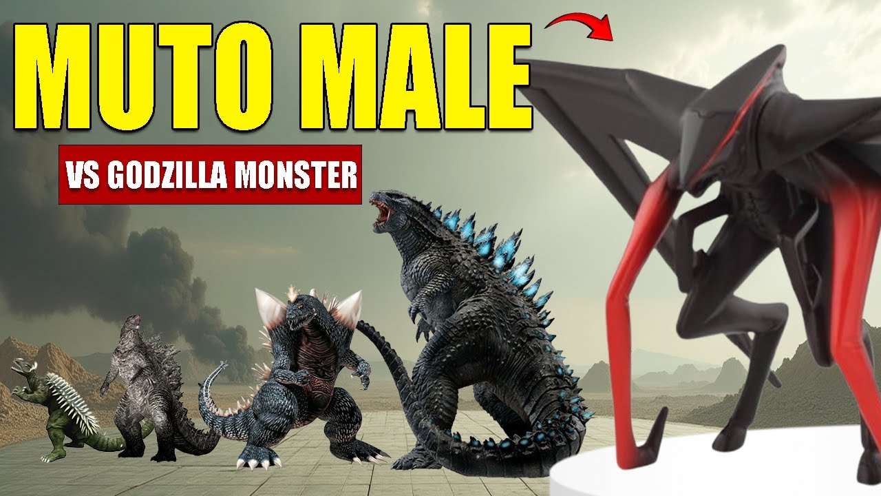 Muto Male VS Godzilla Monsters | 3D Monster Size Comparison 2025 - YouTube