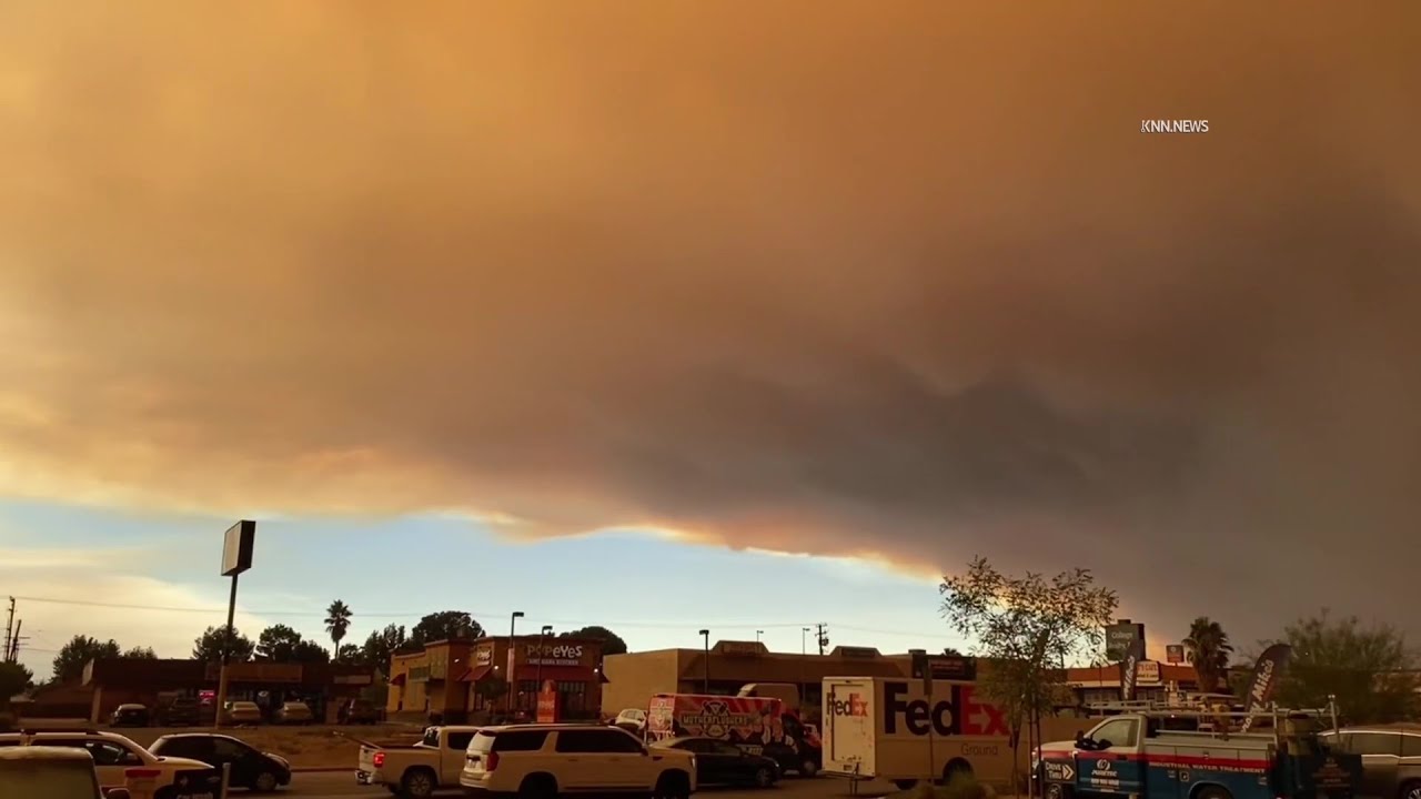 Residents In High Desert Areas Affected by Smoke in Apple Valley - YouTube