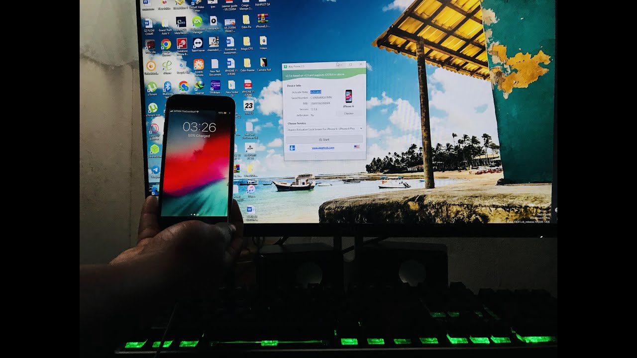 IPHONE 6 ACTIVATION LOCK BYPASS WITH IKEY - YouTube