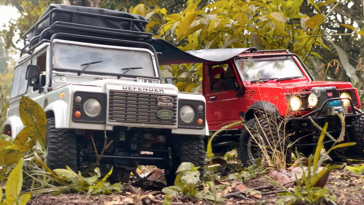 RC Cars Land Rover Defender D90 & Suzuki Katana | MN86KS Axial SCX 10 ...