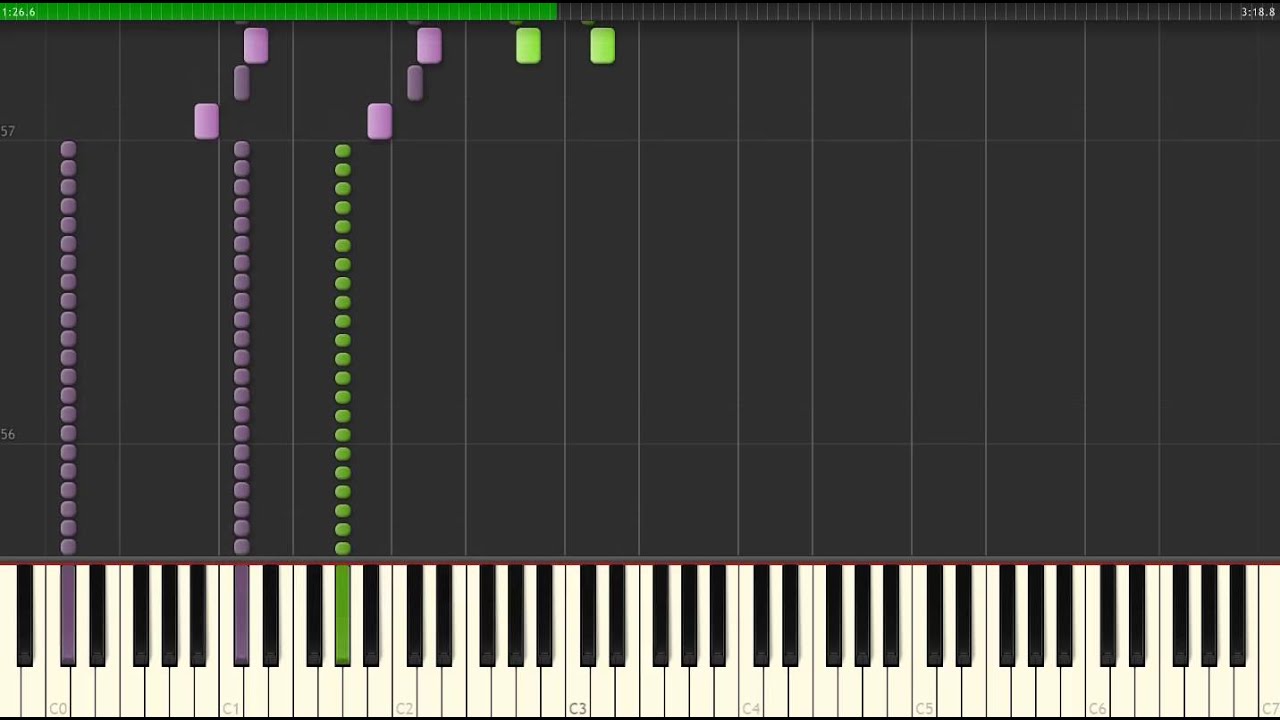 Attack — System Of A Down, How To Play on Piano Synthesia Tutorial ...