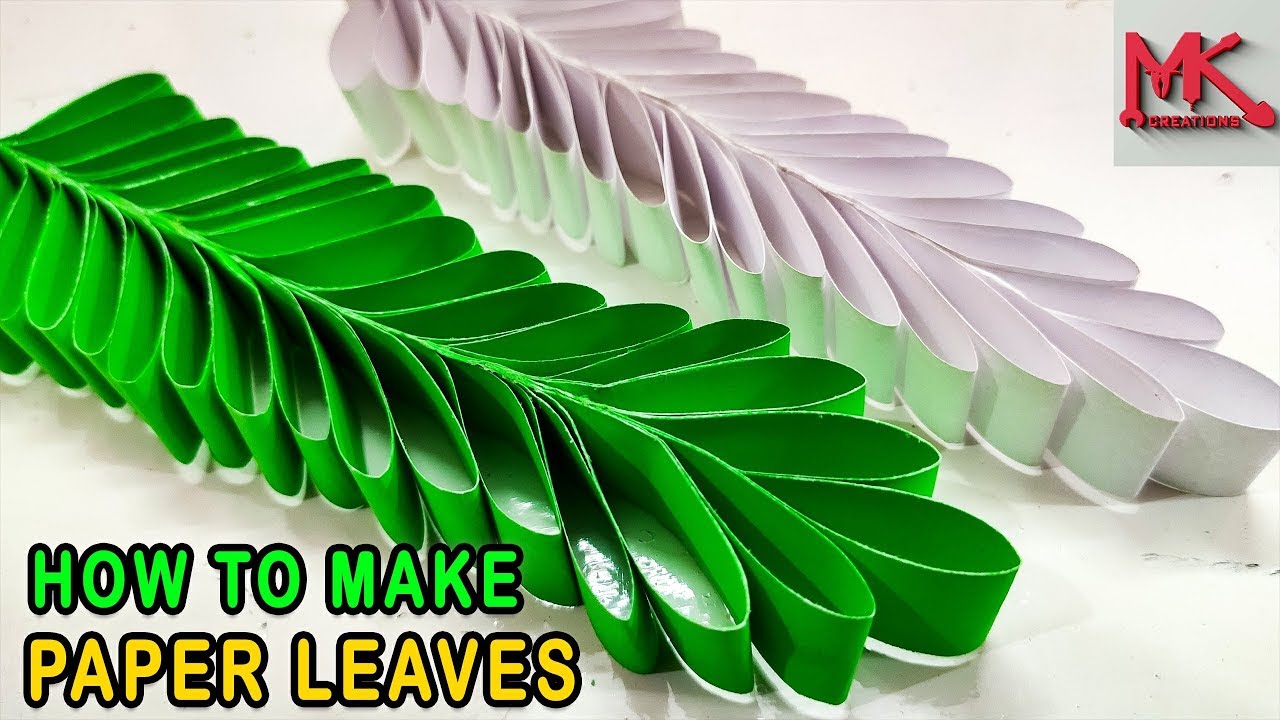 Diy How To Make Paper Leaves Easy Diy Leaves Making Decorative Diy How To Make Paper Leaves Easy Diy Leaves Making Decorative
