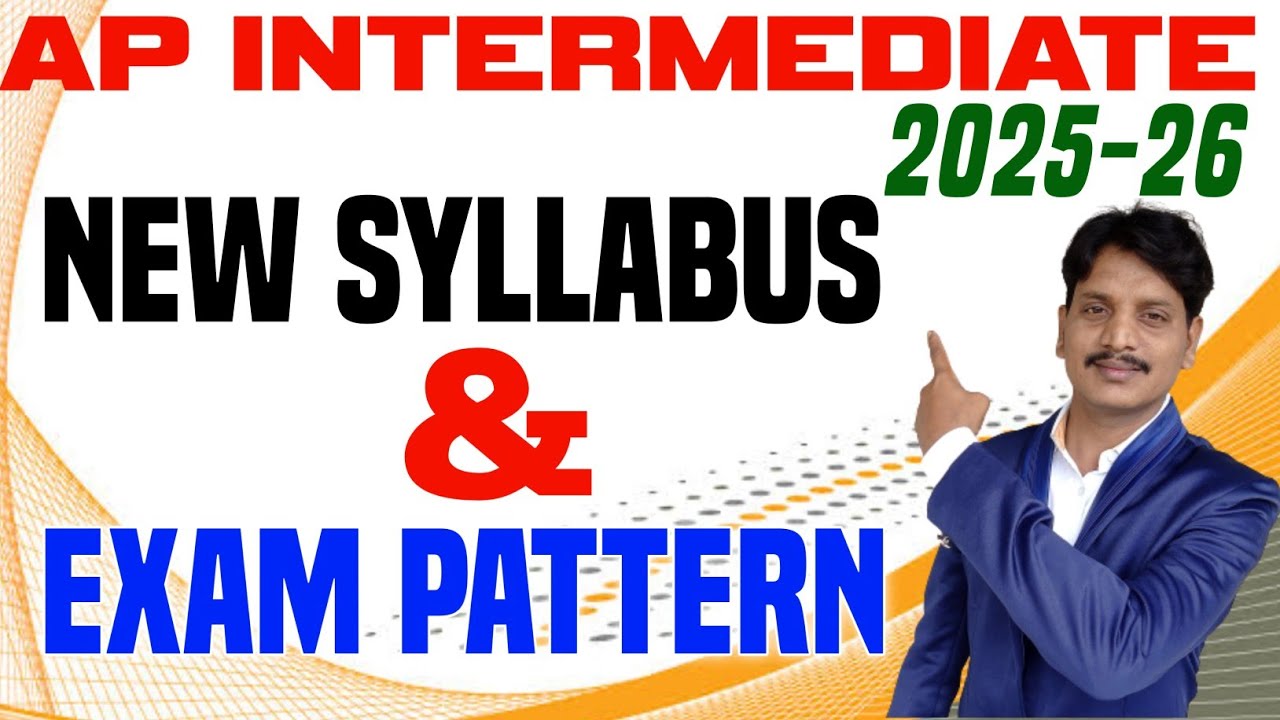 AP Intermediate New Pattern 2025-26|ap inter new syllabus2025-26|ap ...