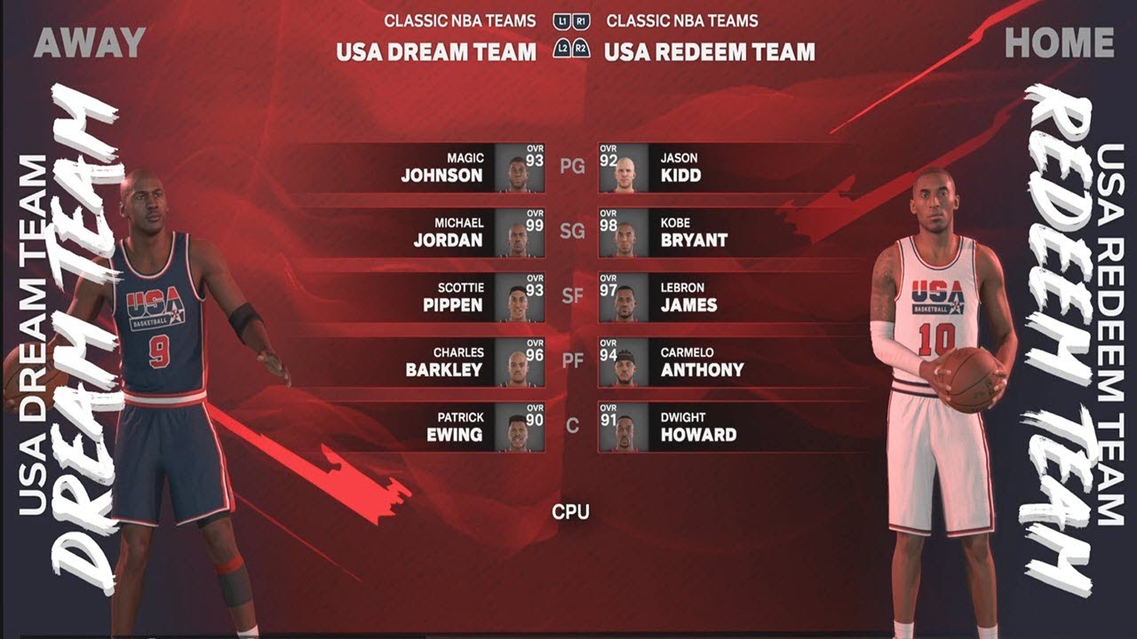 NBA 2K25 (PS5) - DREAM TEAM vs REDEEM TEAM - YouTube