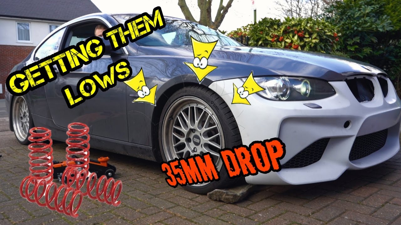MY BMW 335i E92 GETS NEW LOWERING SPRINGS - YouTube