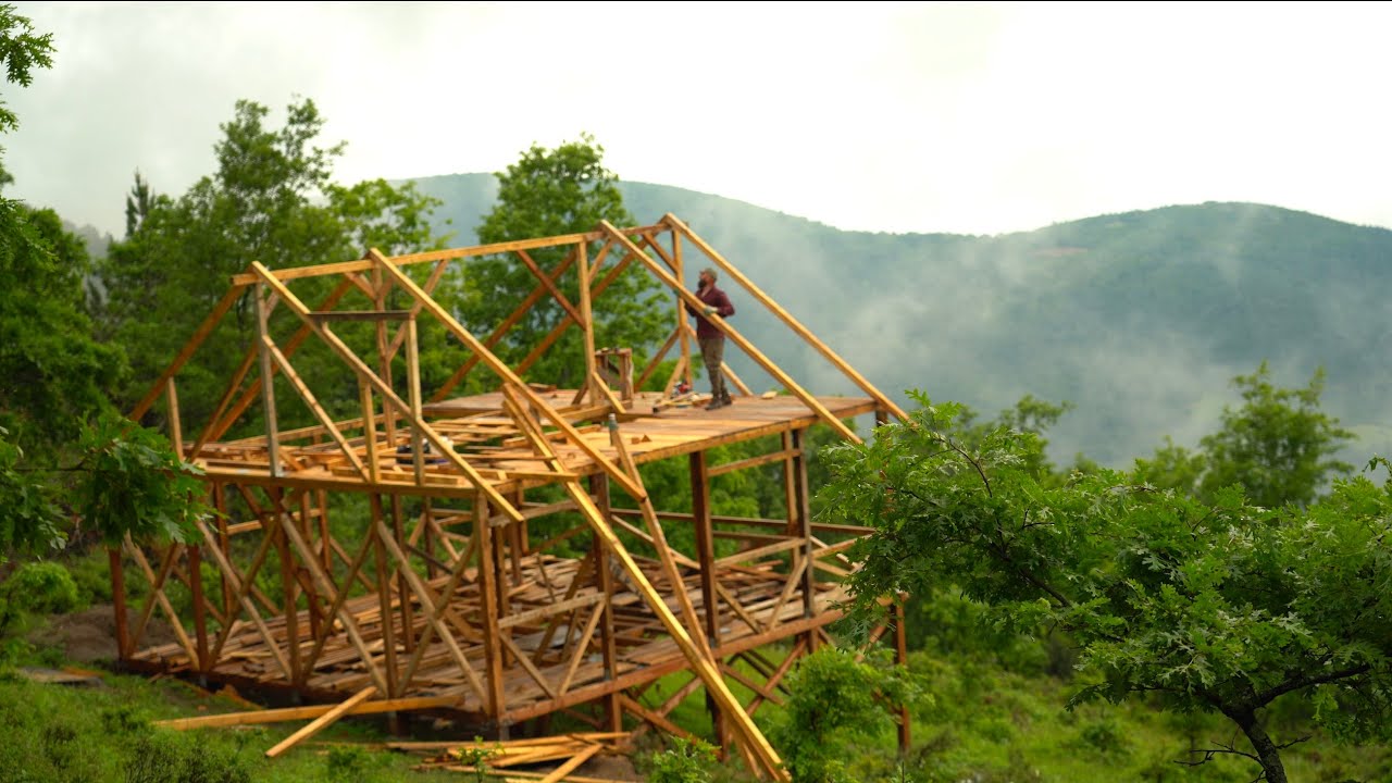 From start to finish. A house can be built alone in 9 months - YouTube