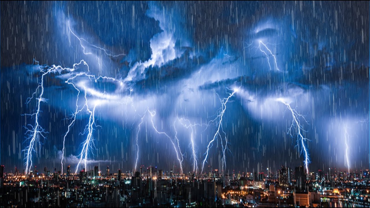 EPIC THUNDER & RAIN 12 Hours, Thunderstorm Sounds For Sleeping, Focus ...