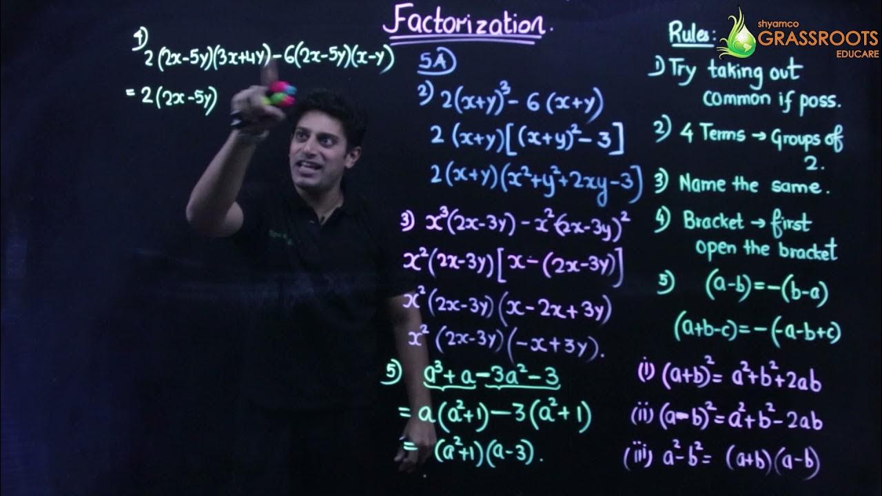 FACTORIZATION PART 1 ICSE CLASS 9 Maths Factorisation Class 9 Icse factorization-part-1-icse-class-9-maths-factorisation-class-9-icse
