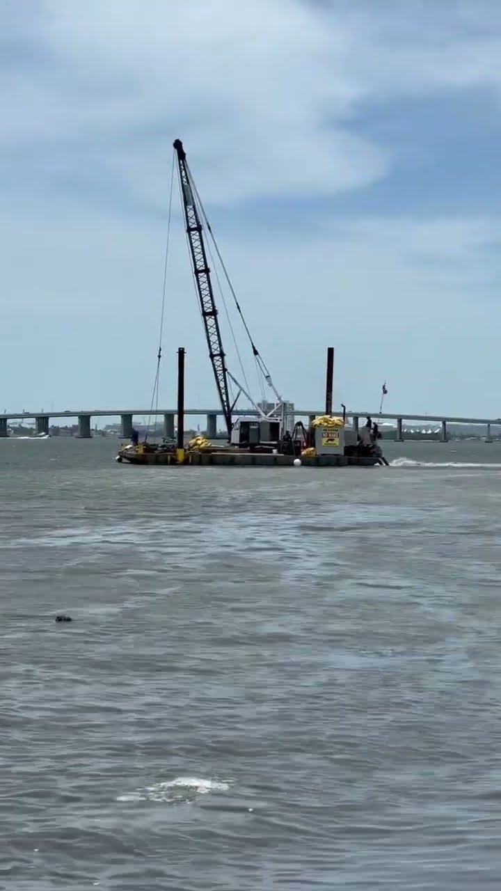 South Florida Boating Barge Running Ground Miami Florida - YouTube