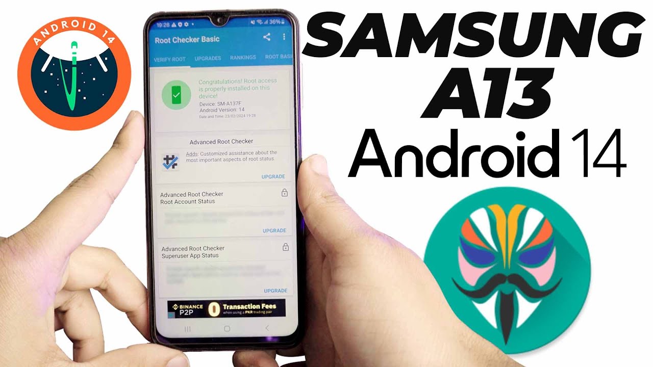 How To Root Samsung A13 Android 14 | 2024 - YouTube