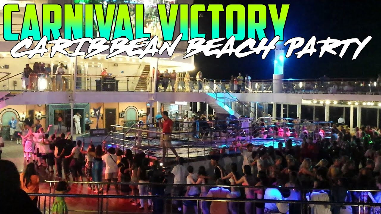 Caribbean Beach Party | CARNIVAL VICTORY CRUISE 2014 - YouTube