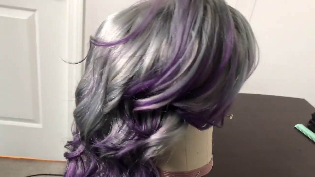Dark Silver Purple Hair