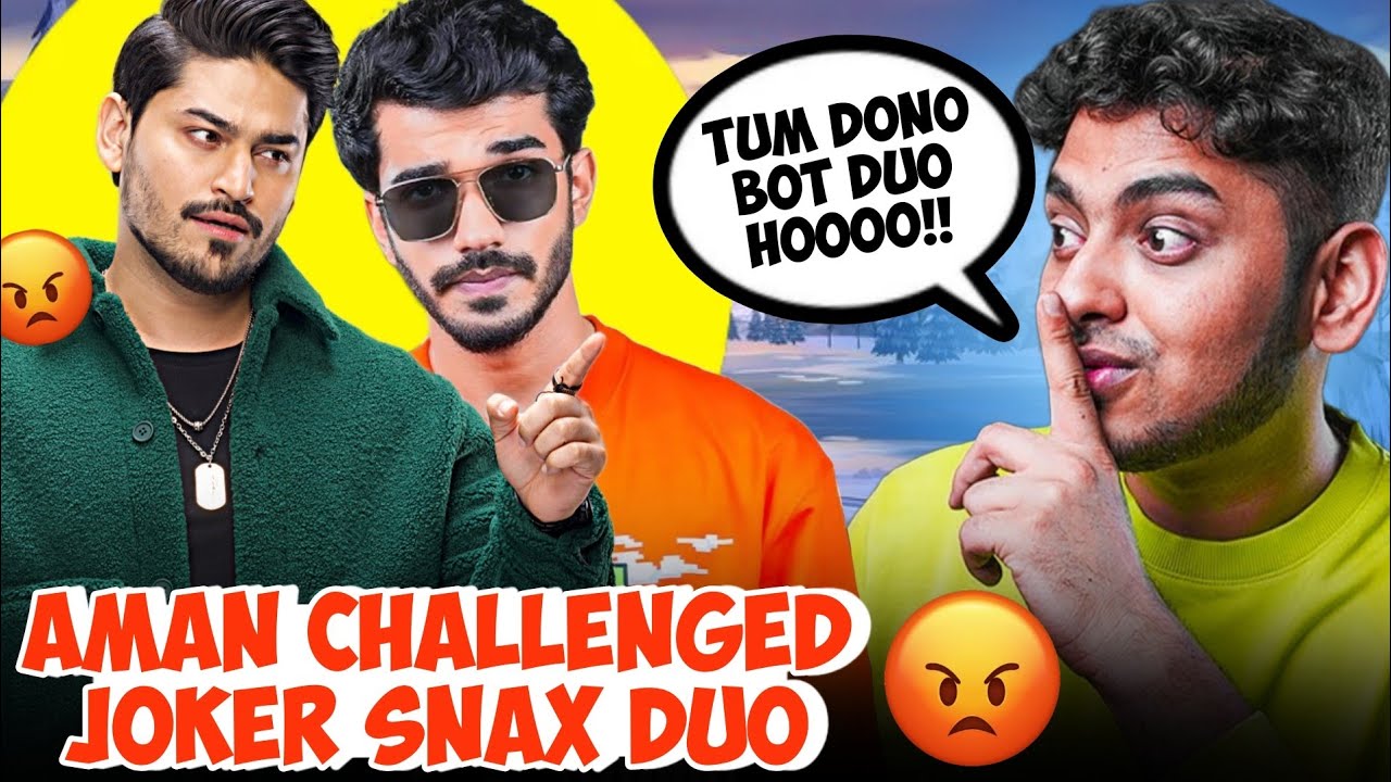 When Aman Underestimated Joker Snax Duo😡 BGMI HIGHLIGHT!😂 - YouTube