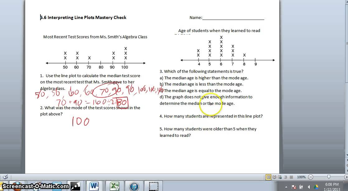 6 6 Interpreting line plots - YouTube