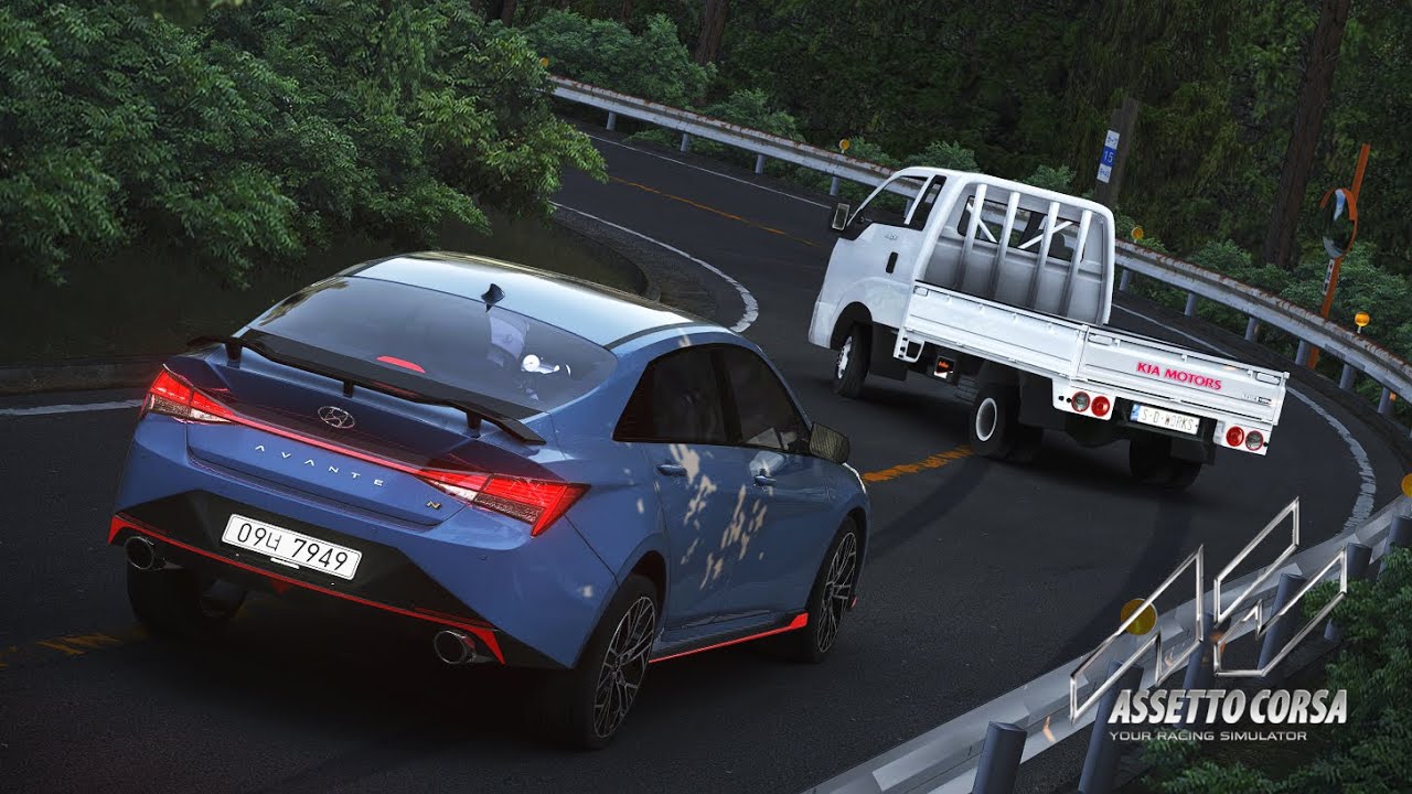 N 잡는 배추 배달 드리프트 I 아세토 코르사 I Initial D Bongo Drift I Assetto corsa - YouTube