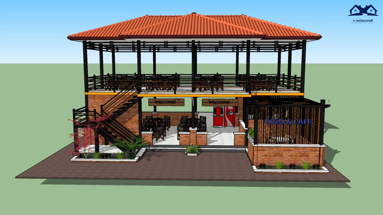 3d Exterior Restaurant Design