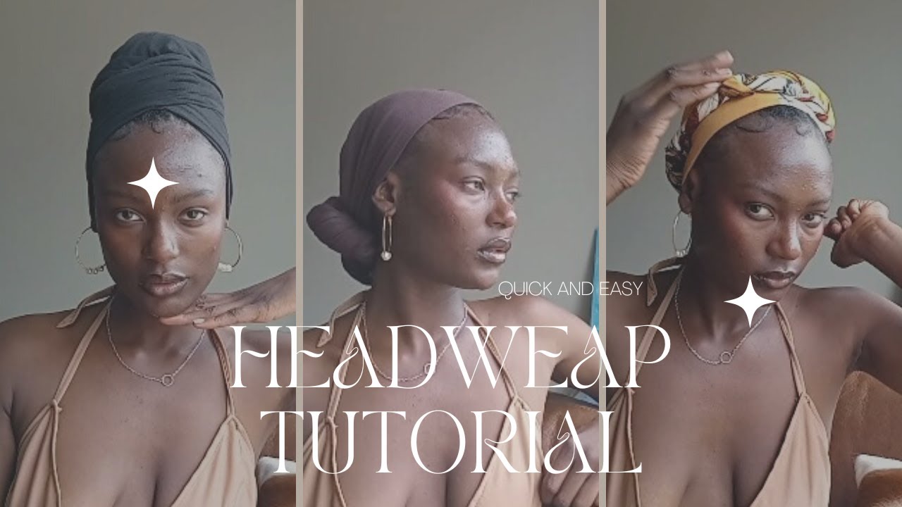 HOW TO TIE A HEADWRAP|3 Quick and easy headwrap tutorials|ThatGirlRuvie - YouTube
