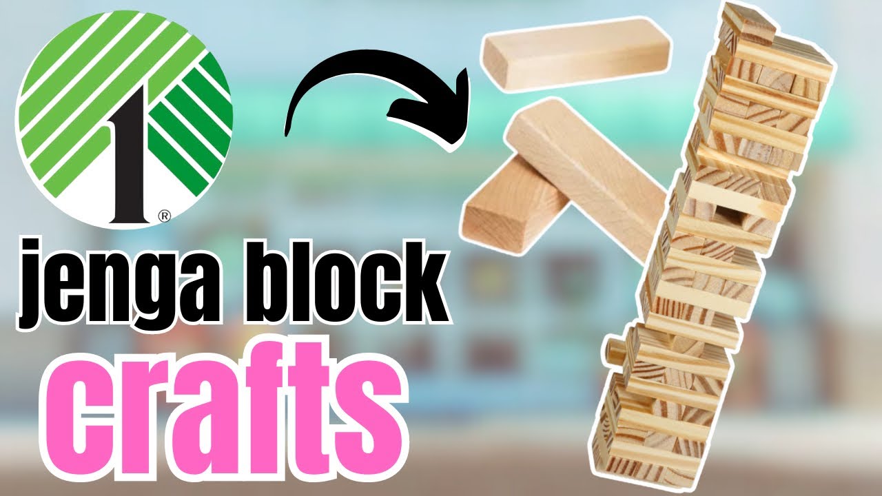 *BRILLIANT* Dollar Tree DIY Crafts Using JENGA BLOCKS - YouTube