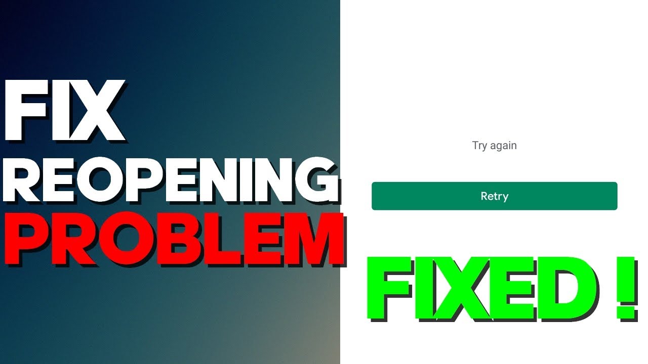How to Fix Google Play Store Retry Problem on Any Android Phone 2022 ...