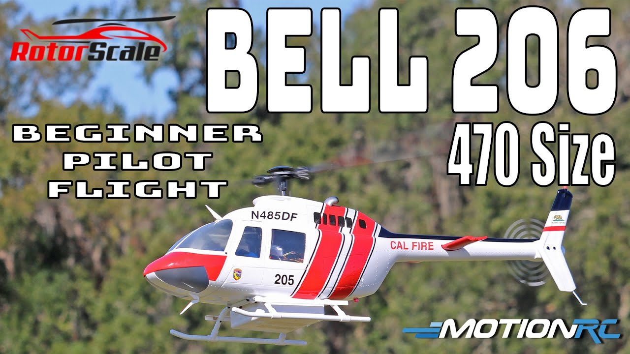 First Time Pilot Flys the RotorScale Bell 206 RTF GPS-Stabilized RC ...