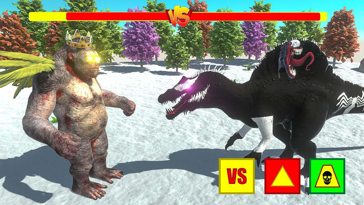 Spino venom, T rex, Mosasaurus, Spinorex, Parasaurolophus, Dragon Fight ...