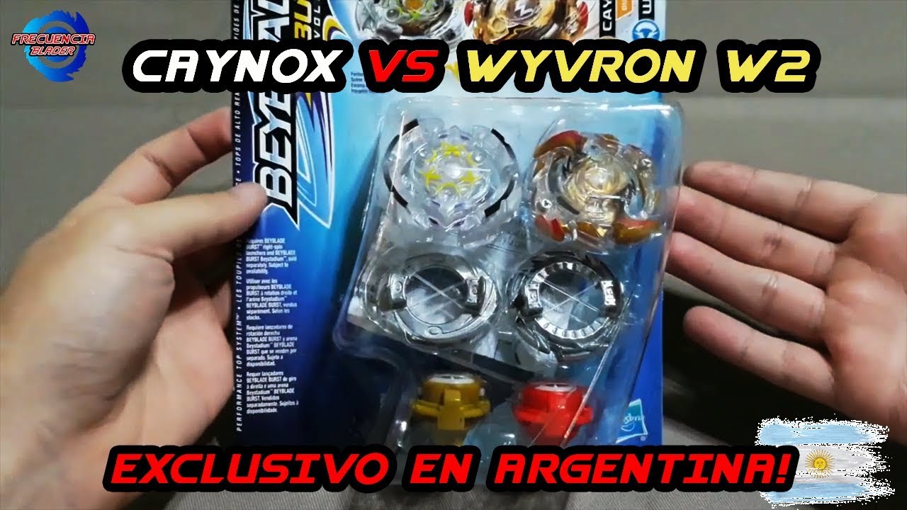 Unboxing exclusivo! Caynox & Wyvron W2 | Beyblade Burst Argentina - YouTube