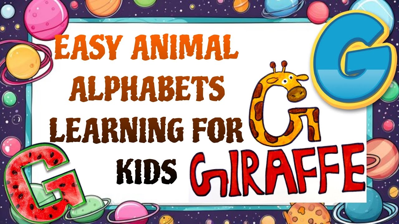 EASY ANIMAL ALPHABETS LEARNING FOR KIDS AND TODDLERS | STEP BY STEP ...