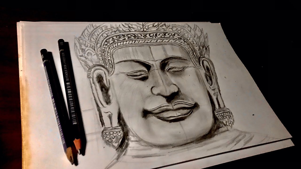 របៀបគូររូបព្រះព្រហ្ម / How to draw a Brahma 9 October 2023 Mrtum ...