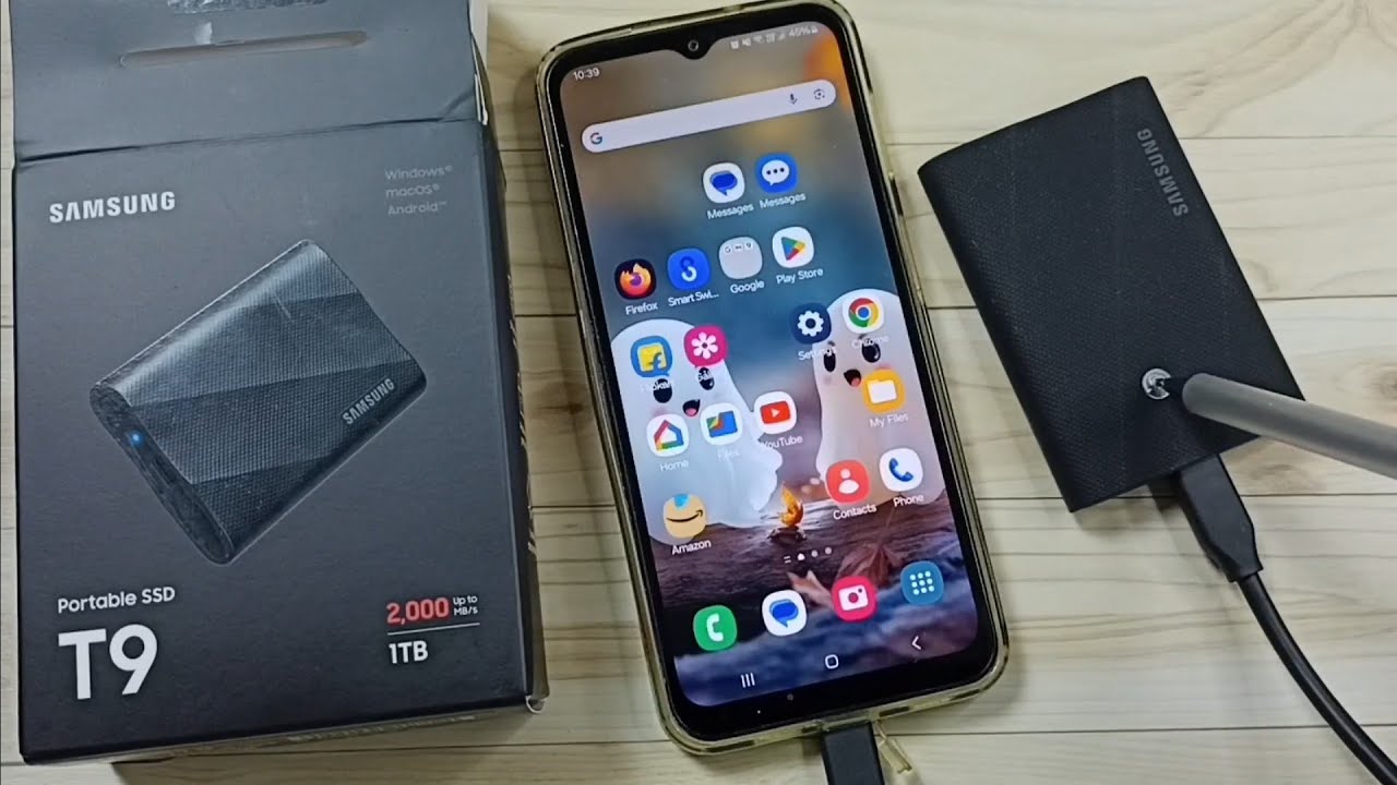 How to Transfer Files Video and Images from Samsung T9 SSD to Android ...