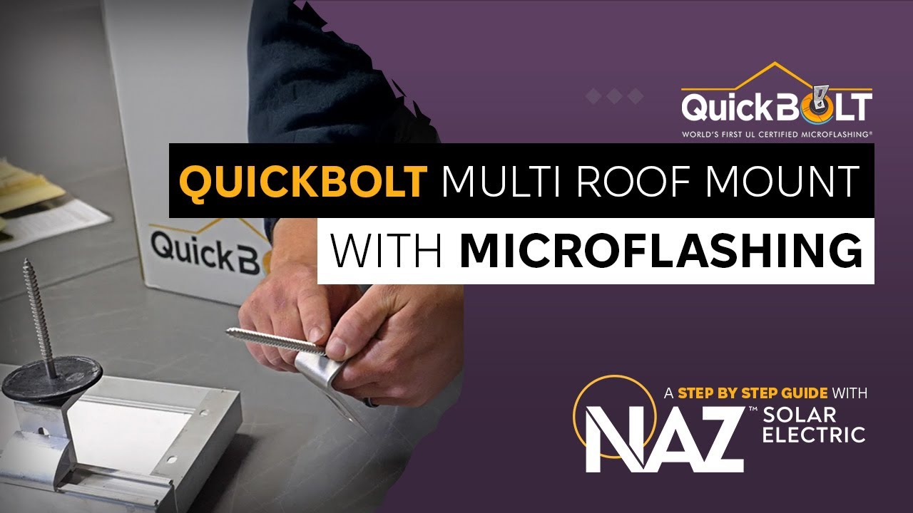 QuickBOLT Multi Roof Mount with Microflashing - YouTube