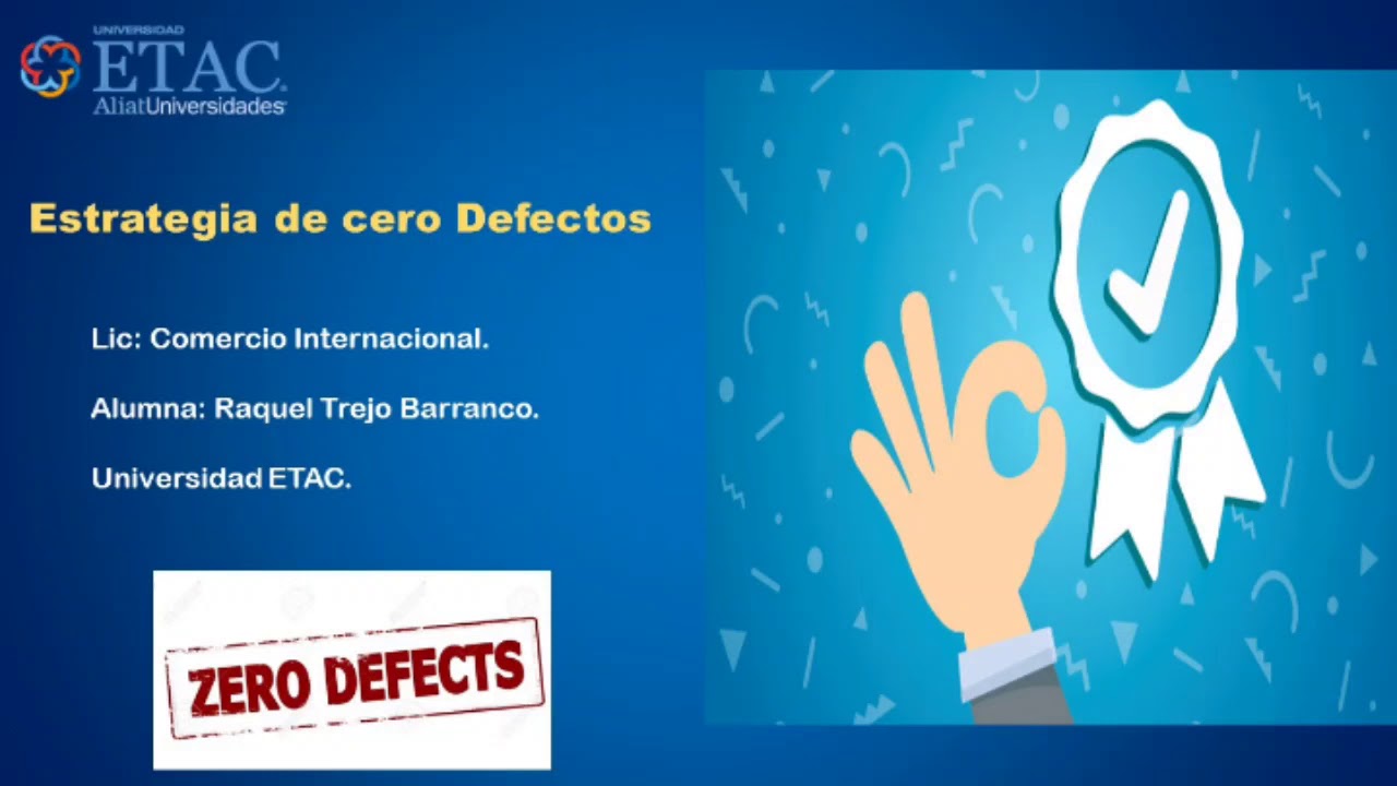 Estrategia Cero Defectos - YouTube