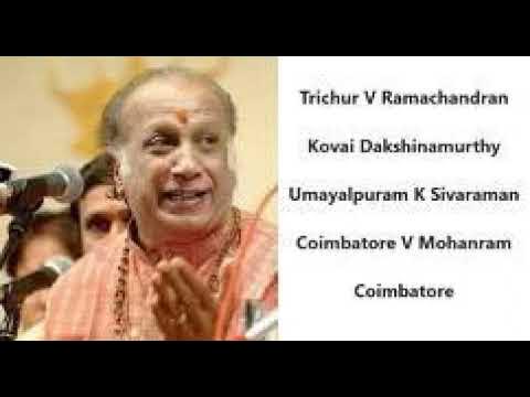 Trichur V Ramachandran - KD - UKS - CV - 1980 coimbatore concert - YouTube