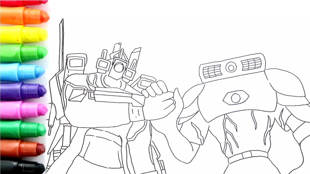 Cara Menggambar TITAN CAMERAMAN Dan TITAN PROJECTORMAN - YouTube