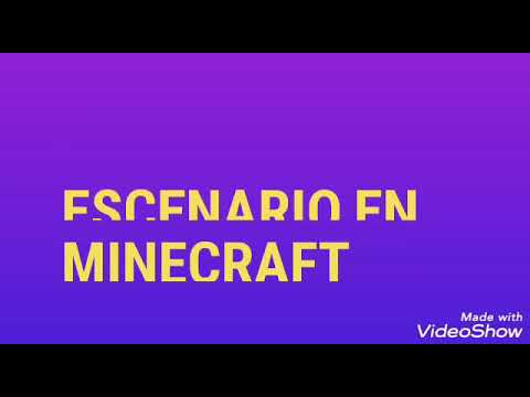 Como crear un escenario en minecraft - YouTube