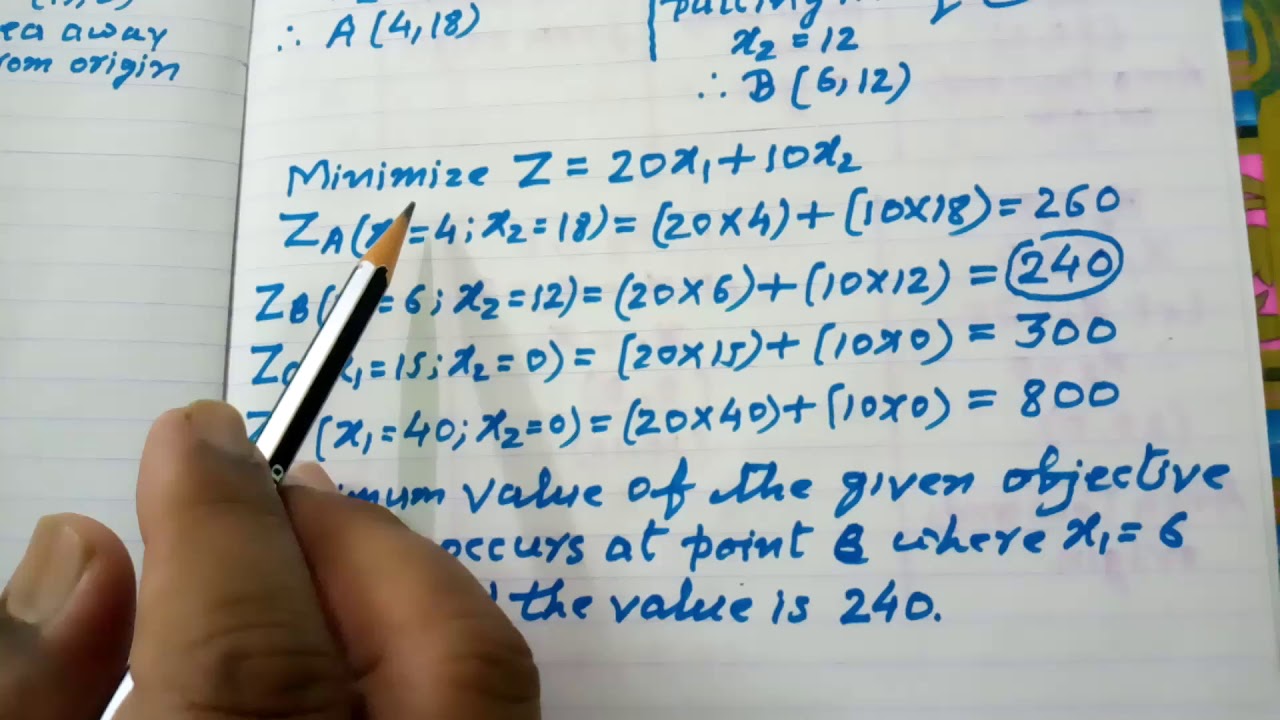 Unit 2 linear programming video no 28 - YouTube
