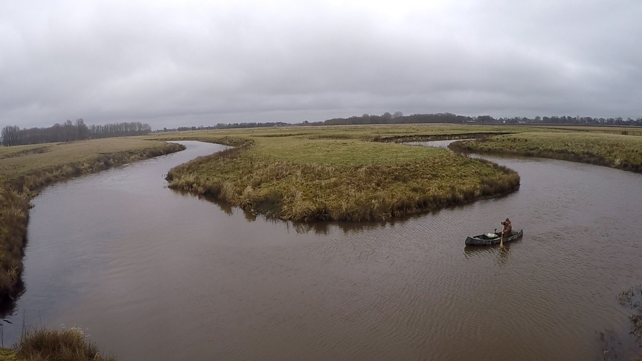 3 days canoe winter trip - River Hunze (I turn - U turn - Return) - YouTube