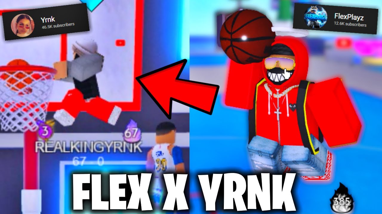 FLEXPLAYZ & YRNK 2V2 TAKEOVER!😈 | *UNSTOPPABLE DUO* | (ROBLOX HOOPZ ...