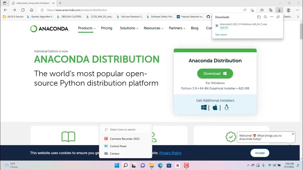 How to install Anaconda software in Windows - YouTube