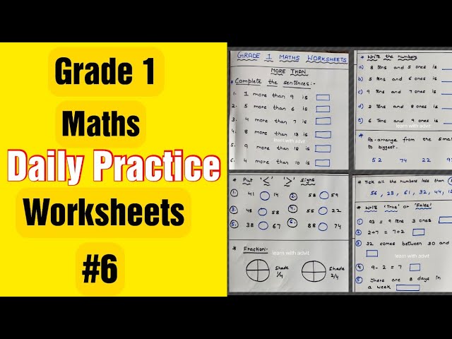 Easy Math Worksheets For Grade 1 Free Preschool & Kindergarten Simple
