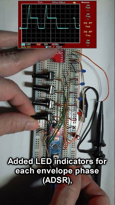 Arduino ADSR EG (M0XPD) plus envelope phase indicators, preview - YouTube