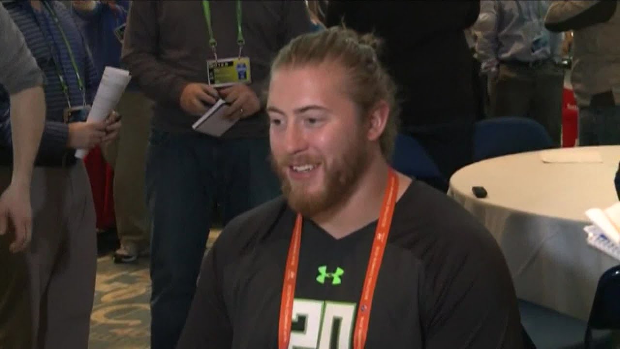 Joe Haeg Press Conference at the NFL Combine - YouTube