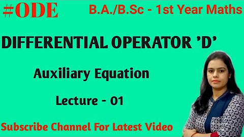 Linear Differential Equations - YouTube