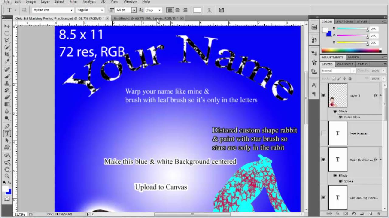 Photoshop Practice Test 2 - YouTube