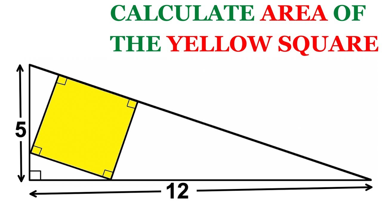 Can you find the area of the Yellow Square? | (Important Geometry ...