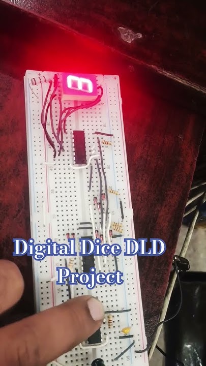 Digital Dice using 555 and CD 4017 IC #experiment #diy #electronic #scienceproject#control ...