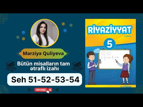 5 ci sinif Riyaziyyat seh 51-52-53-54