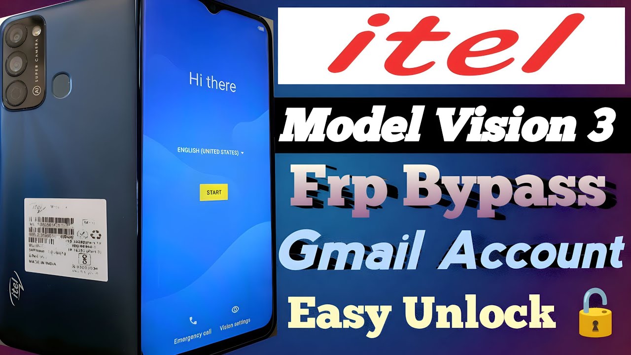 How To itel Vision 3 Frp Bypass, Gamil Account Bypass,Google Account ...
